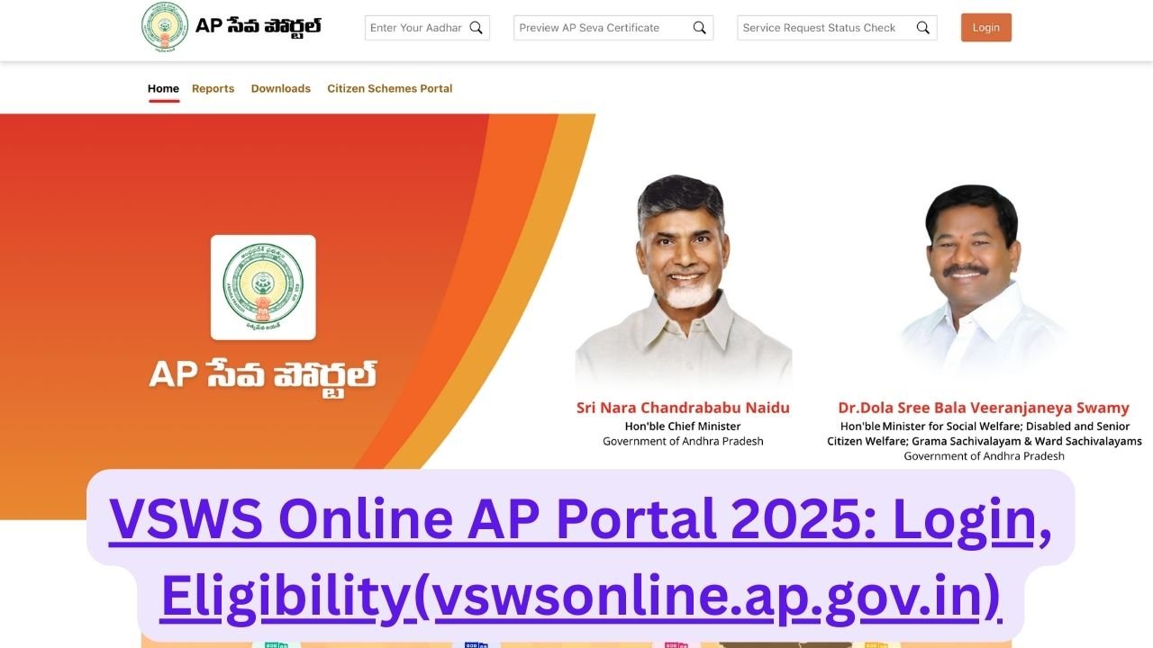 VSWS Online AP Portal 2025: Login, Eligibility(vswsonline.ap.gov.in ...